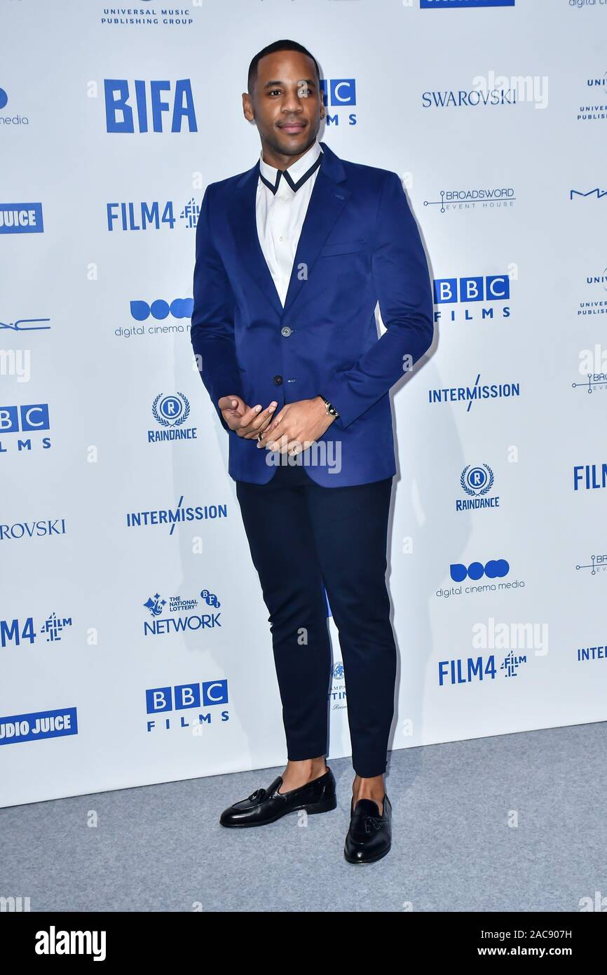 London, UK. 1st Dec 2019. Reggie Yates attends the 22nd British ...