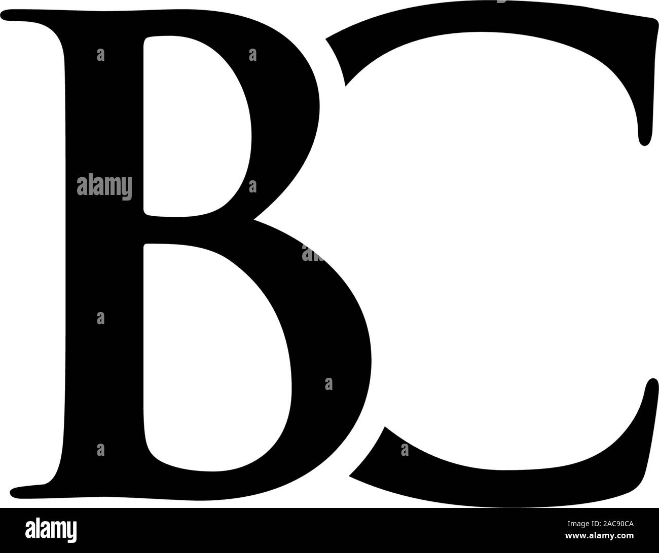 Initial logo bc vector vectors hi-res stock photography and images - Alamy