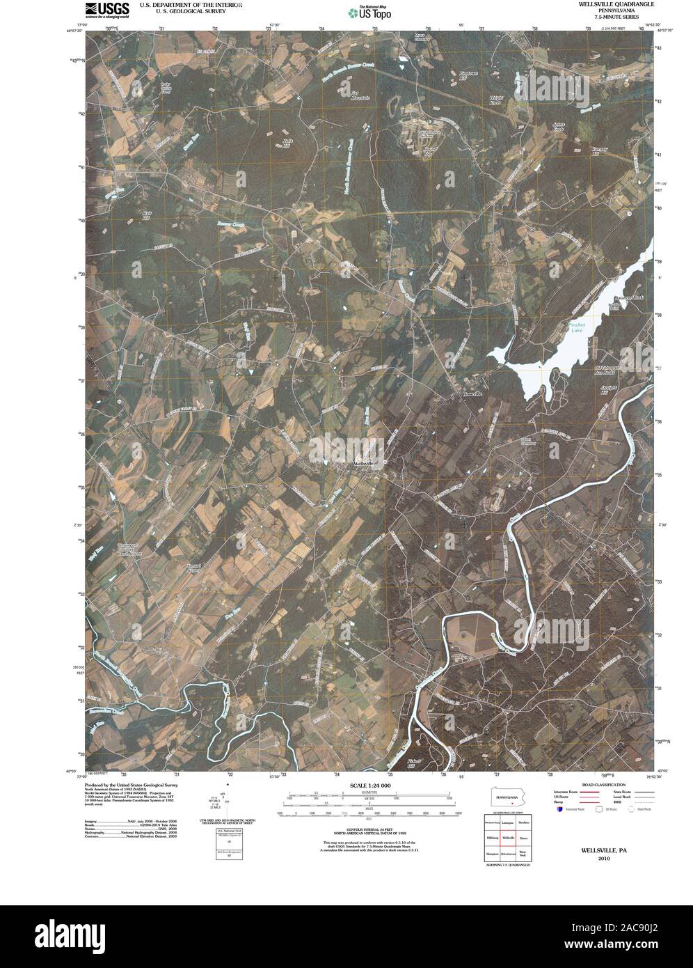 Map of wellsville hi-res stock photography and images - Alamy