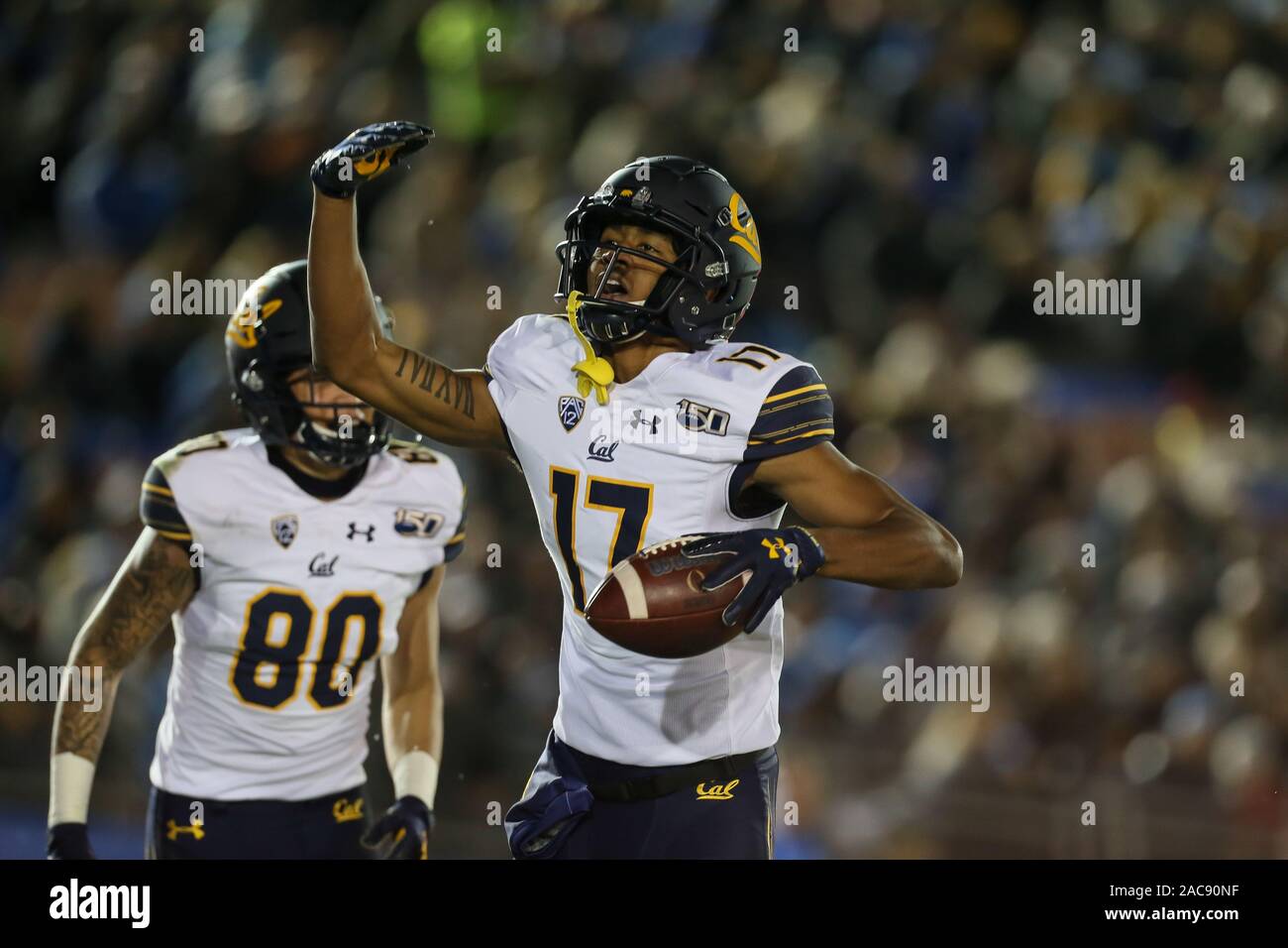 Pasadena, United States. 01st Dec, 2019. California Golden Bears wide ...