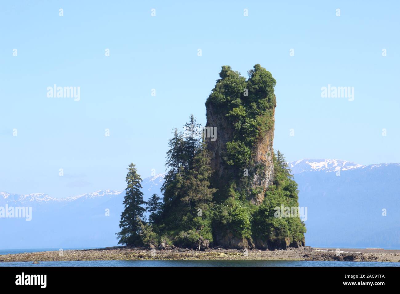 Eddystone Rock, Alaska Stock Photo - Alamy