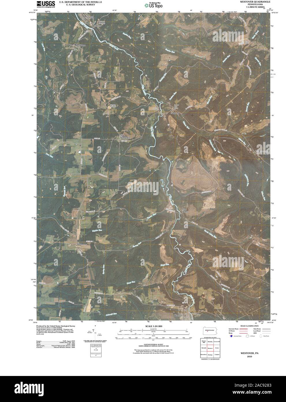 Map of westover hi-res stock photography and images - Alamy