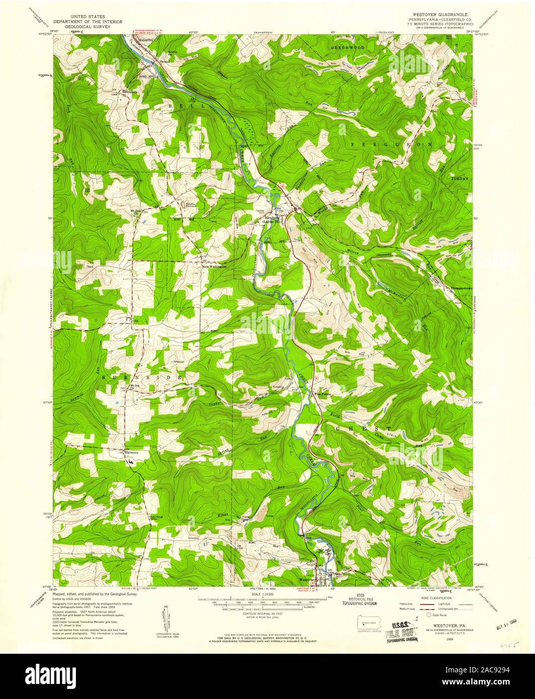 Map of westover hi-res stock photography and images - Alamy