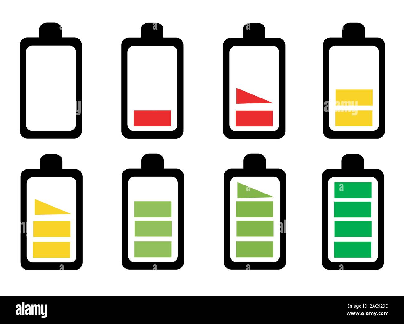 Battery icon set vector illustration Stock Vector Image & Art - Alamy