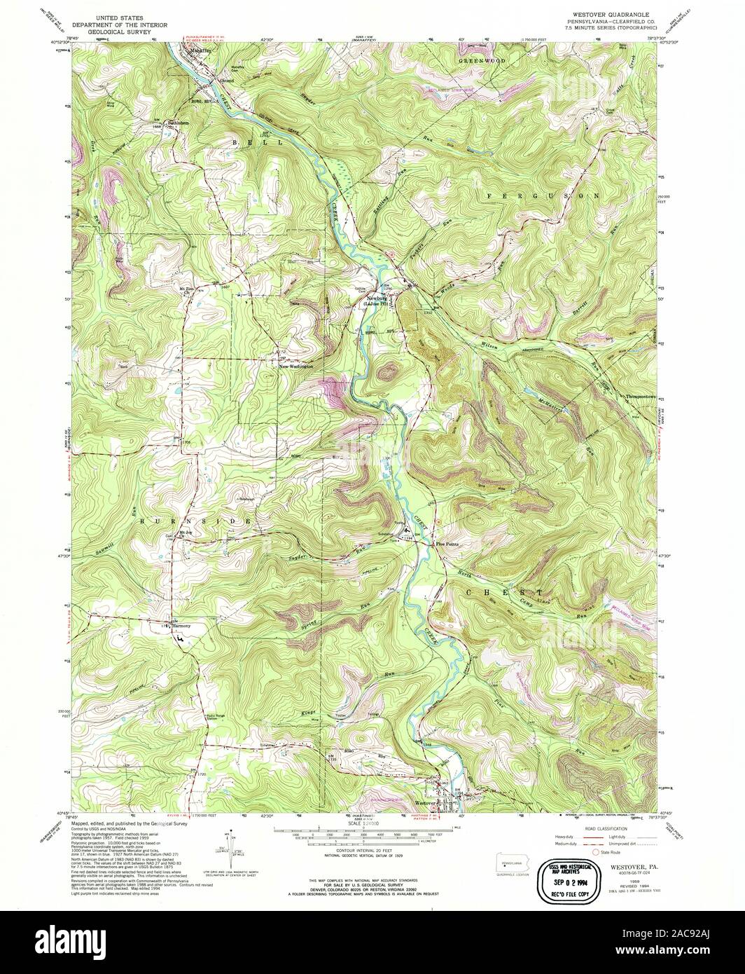 Map of westover hi-res stock photography and images - Alamy