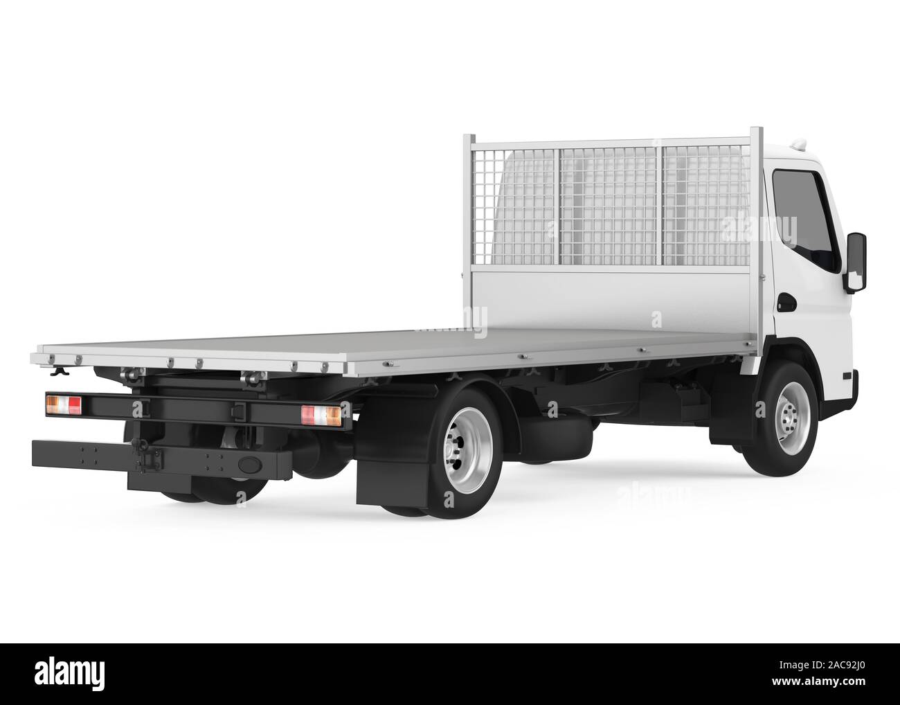 Flatbed Truck Isolated Stock Photo - Alamy
