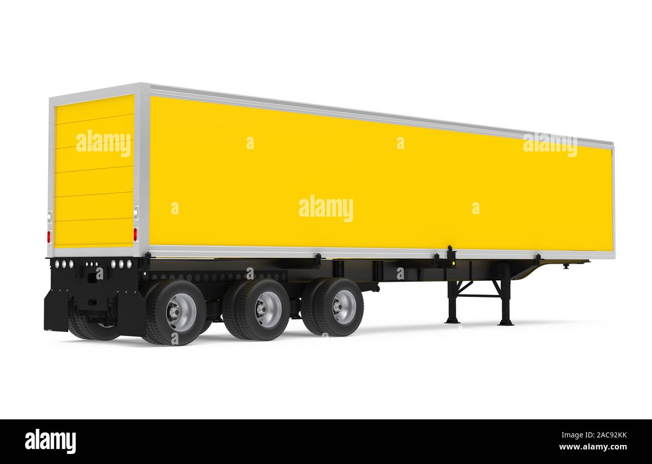 Semi-Trailer Box Isolated Stock Photo - Alamy