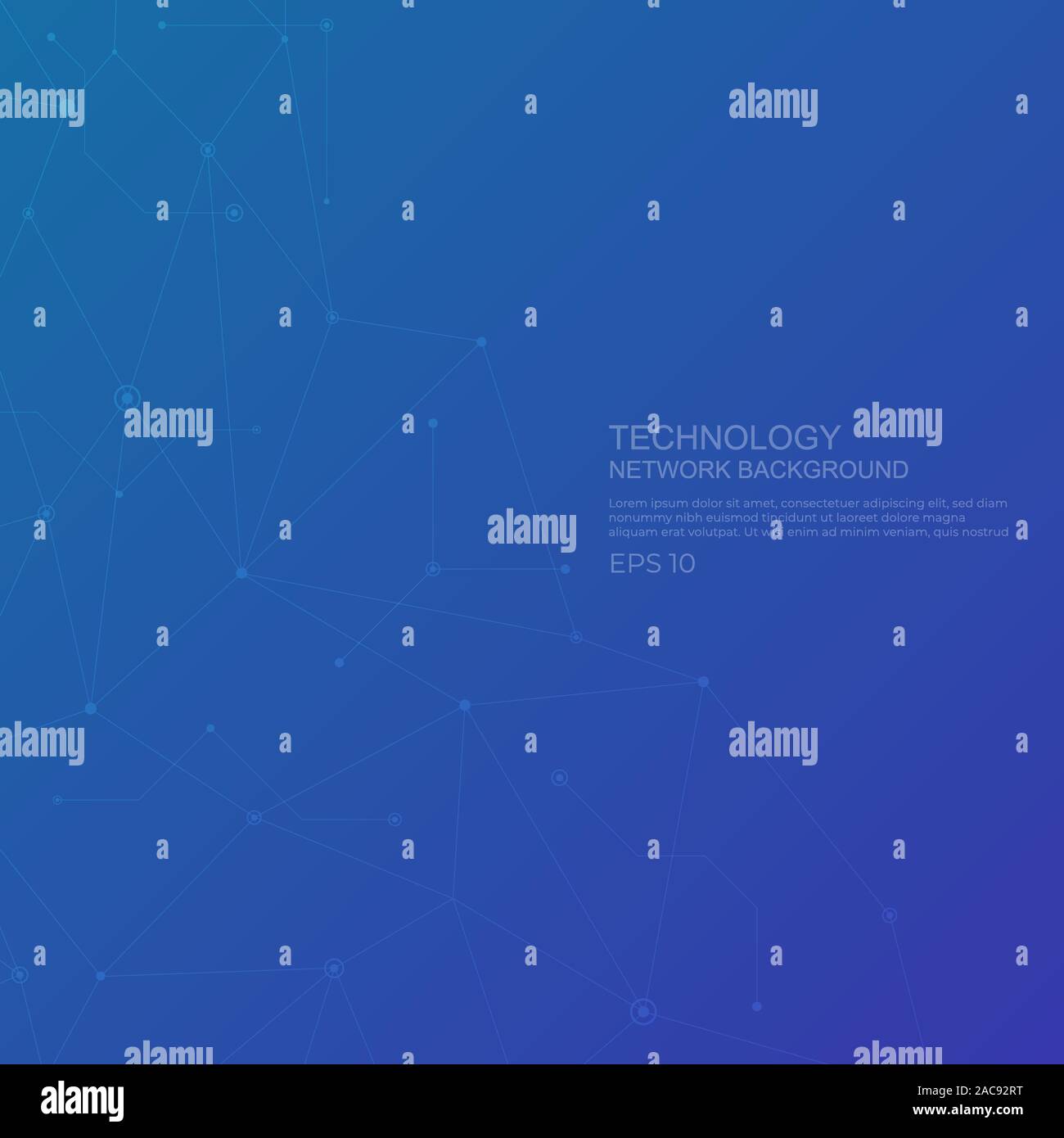 Technology colorful purple network line connect node design modern ...