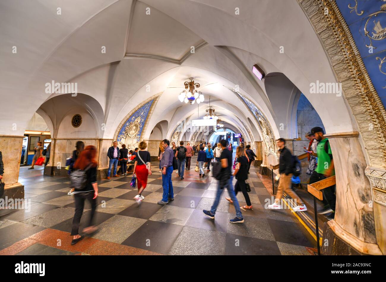 Moscow underground hi-res stock photography and images - Alamy