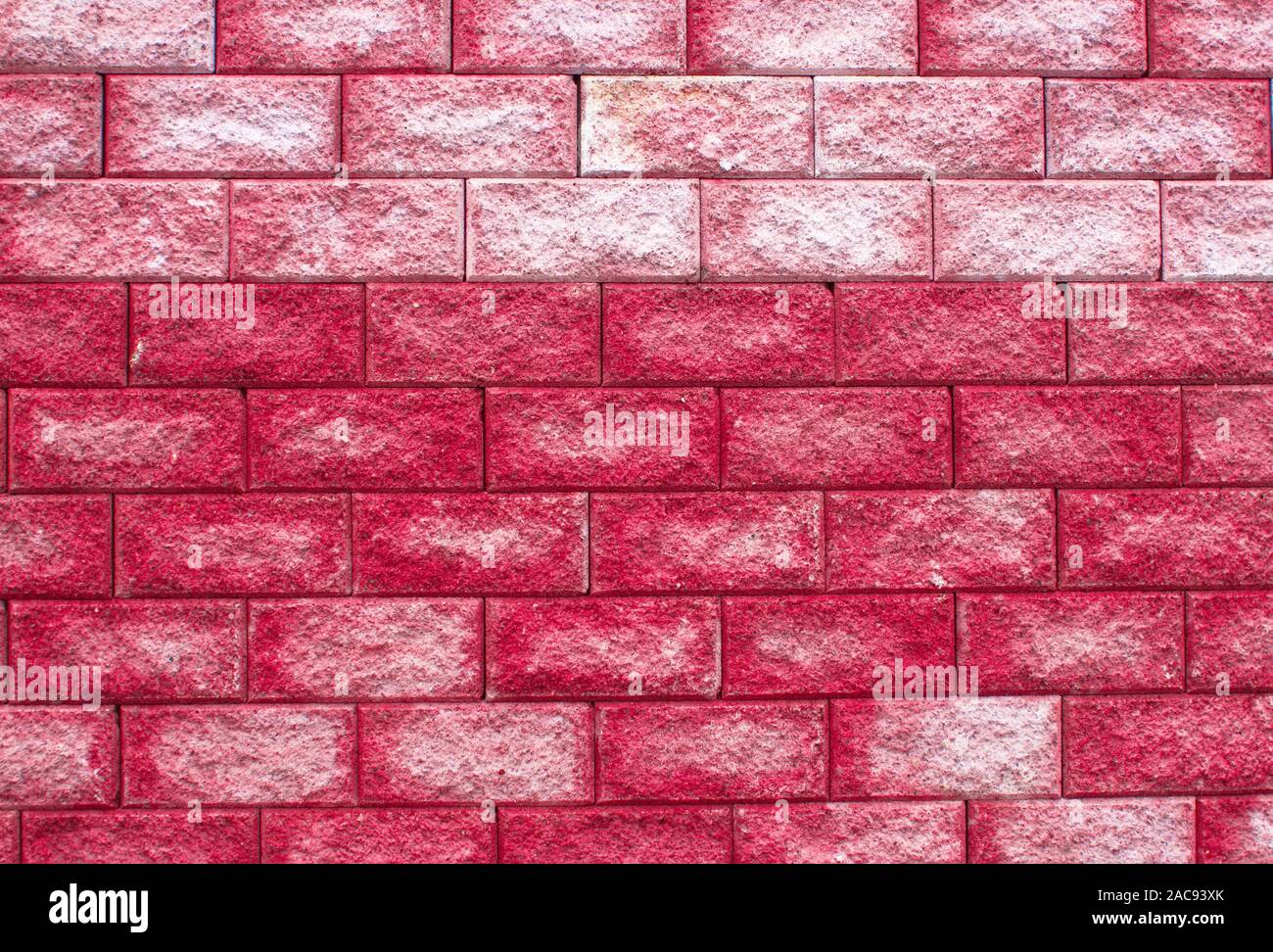 coral brick wall, background texture. Bricks and concrete texture for ...