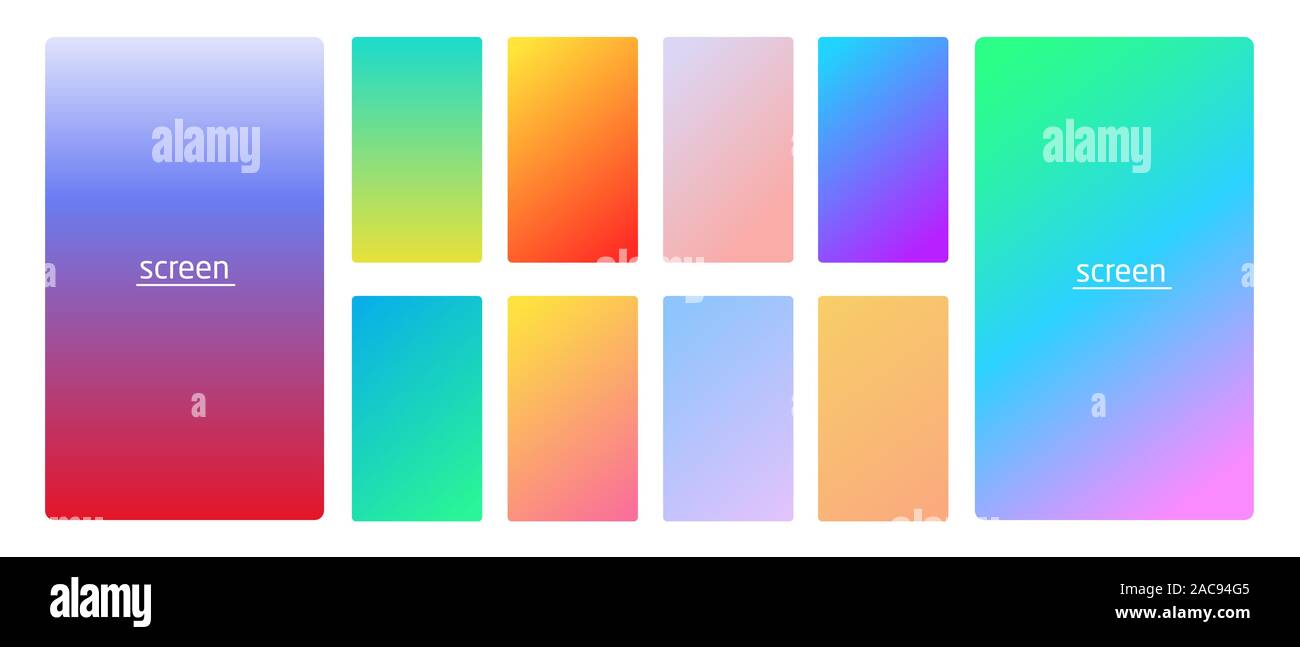 Vibrant and smooth gradient soft colors for devices, pc and modern ...