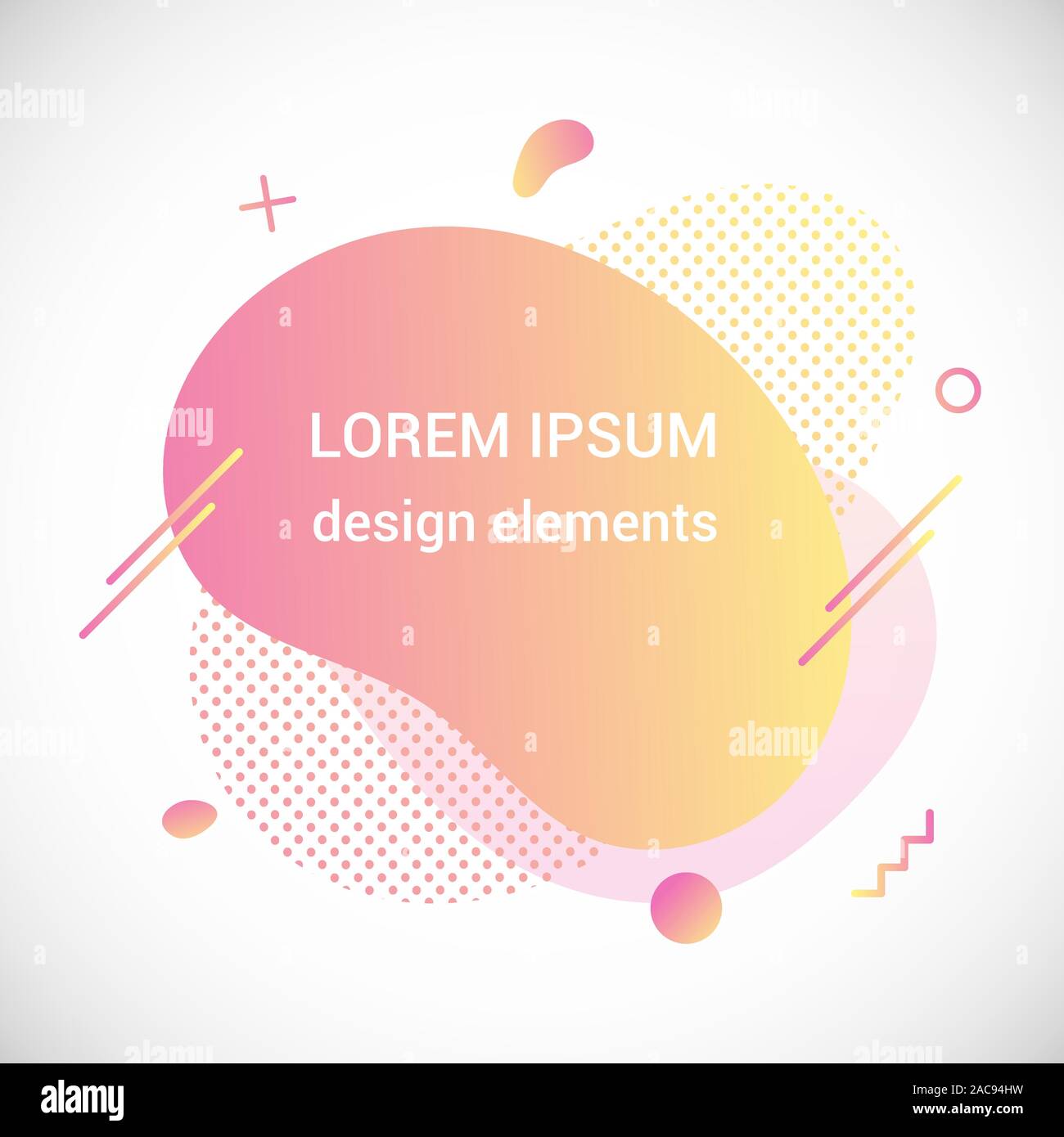 Modern liquid abstract element graphic gradient flat style design fluid ...