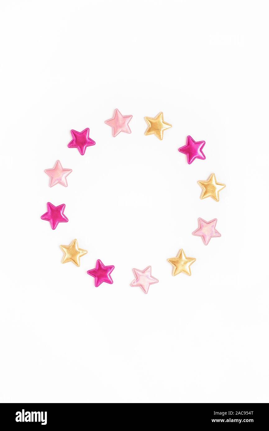 Holiday composition. New Year or Christmas pattern flat lay top view ...