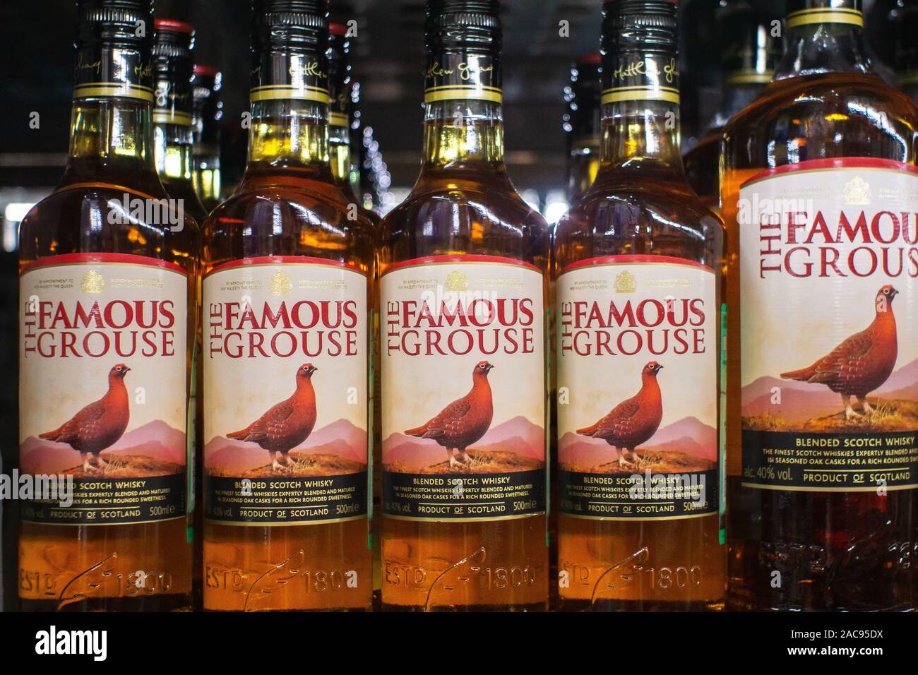 Tyumen, Russia-November 05, 2019: Famous Grouse, a brand of blended ...