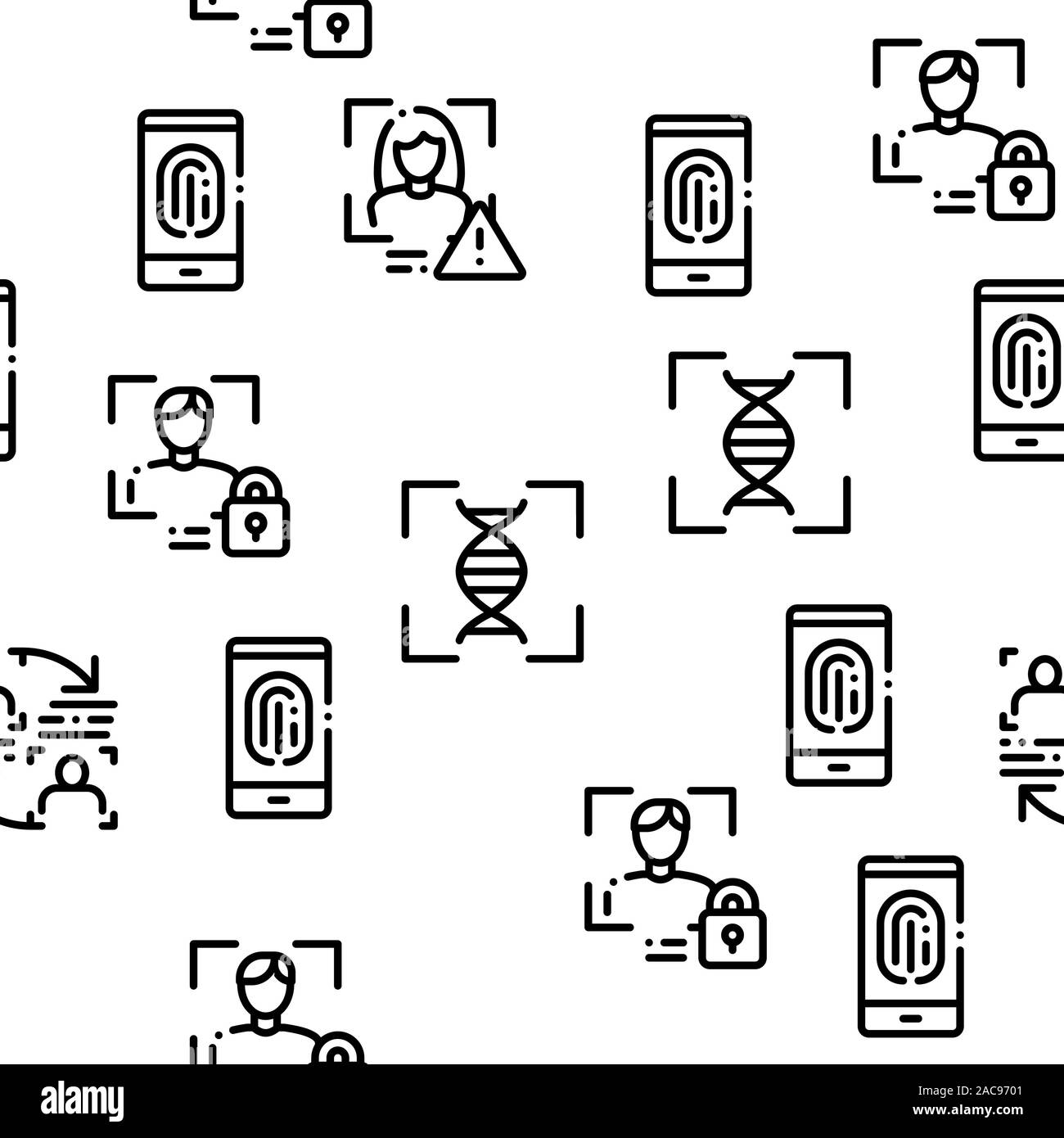 Recognition Seamless Pattern Vector Stock Vector Image & Art - Alamy