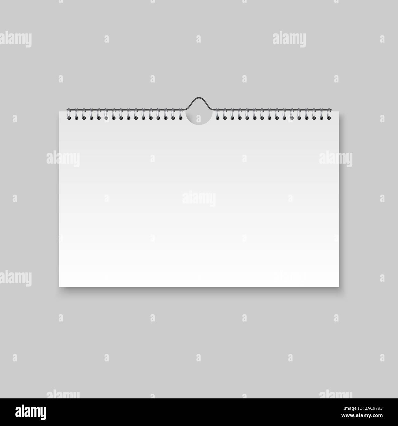 Realistic blank calendar mock up . Template for your design Stock ...