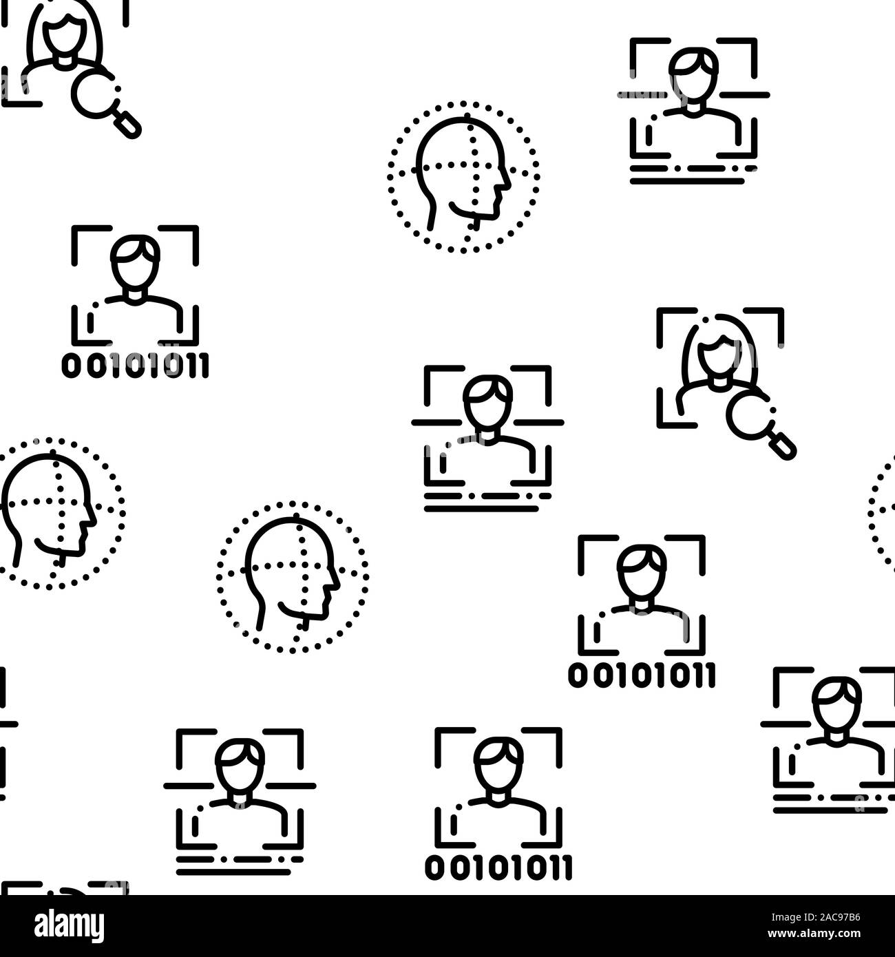 Recognition Seamless Pattern Vector Stock Vector Image & Art - Alamy