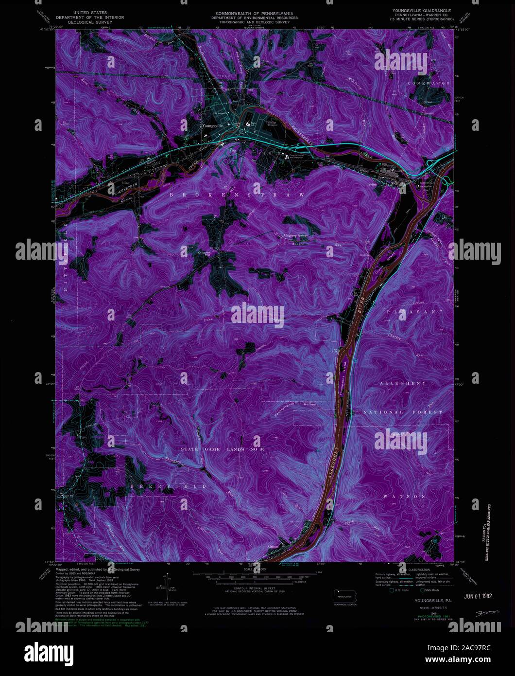 Youngsville map hi-res stock photography and images - Alamy