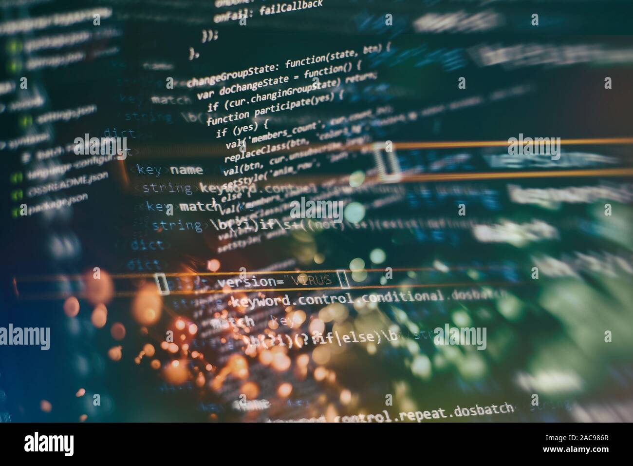 Software development. Internet security hacker prevention. SEO optimization. Modern tech Stock ...