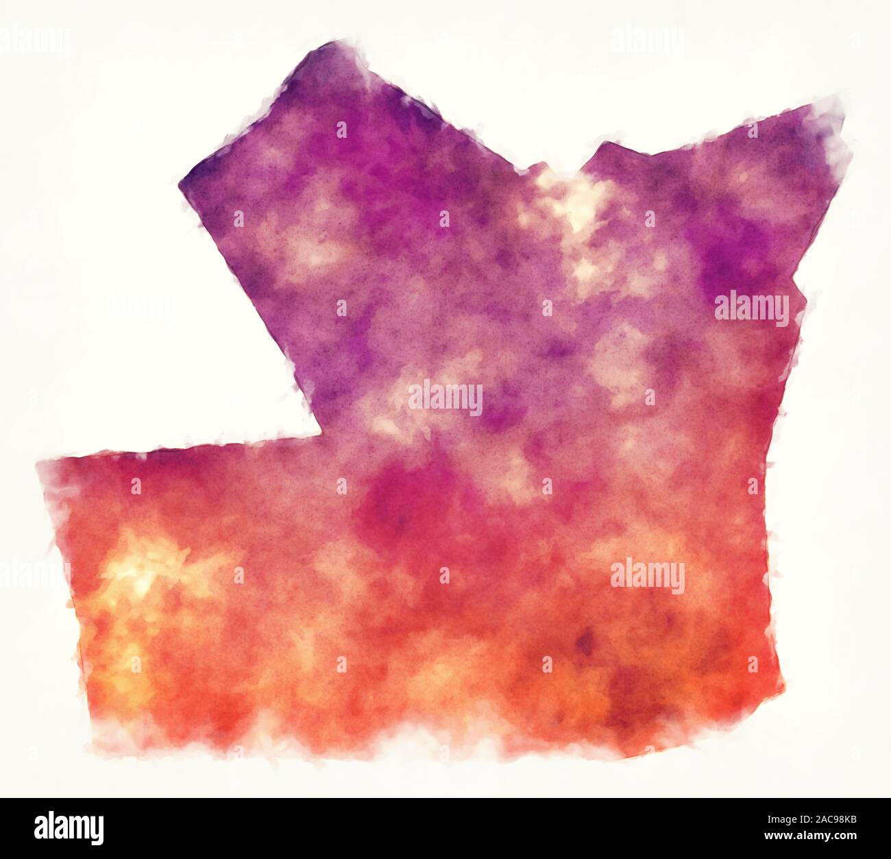 Hawalli silhouette map hi-res stock photography and images - Alamy