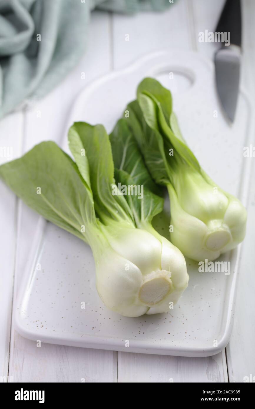 Bok choy, the variety of Chinese cabbage also known as pak choi, pok ...