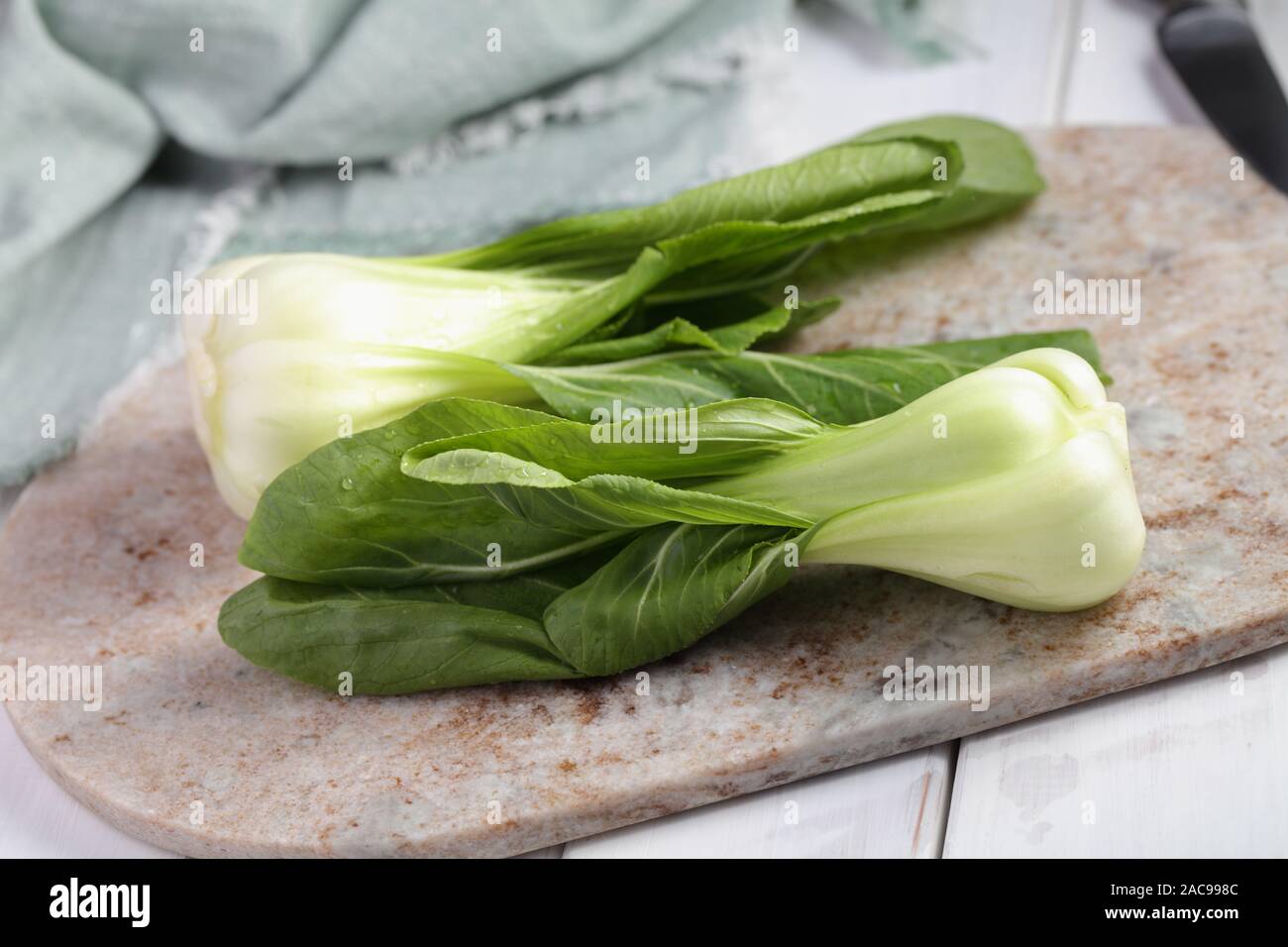 Bok choy, the variety of Chinese cabbage also known as pak choi, pok ...
