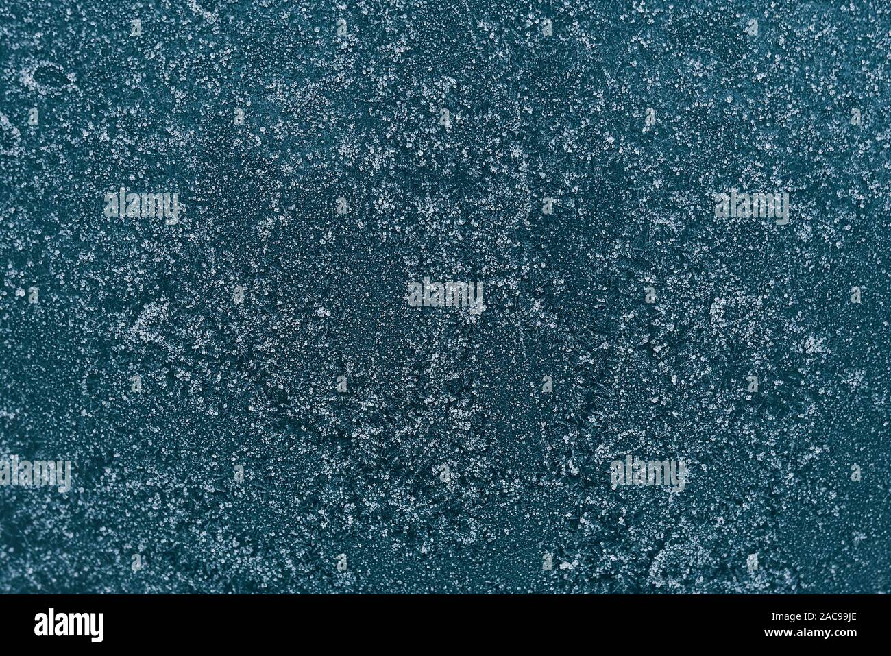 Frozen window. Abstract winter background - blue frozen window Stock ...
