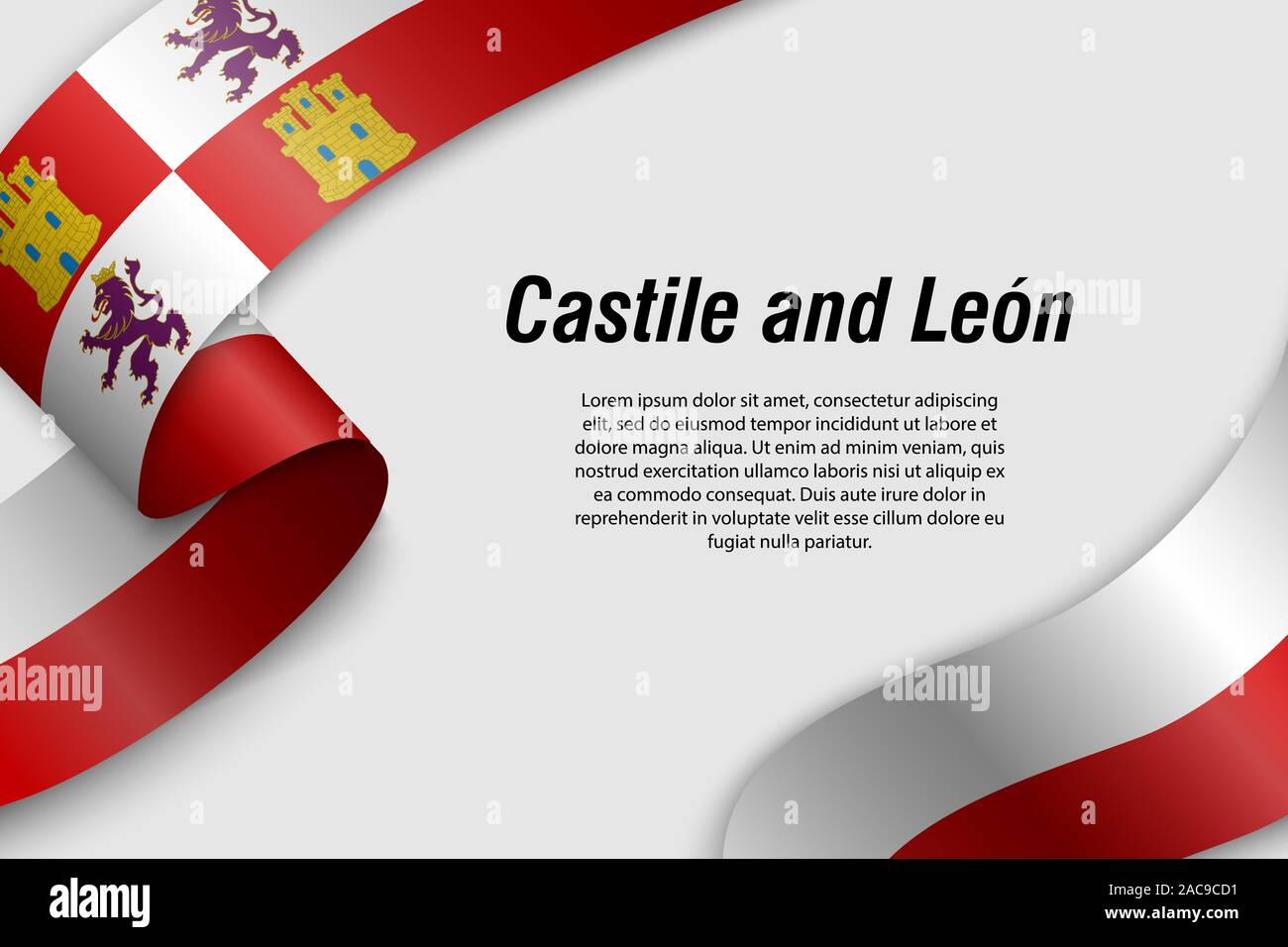 Castile and leon flag Stock Vector Images - Alamy