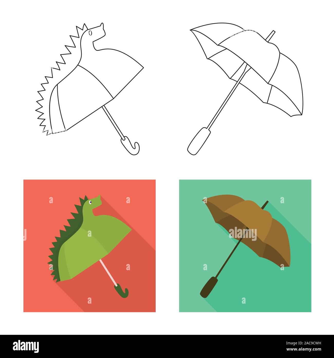 Vector illustration of protection and closed sign. Collection of ...
