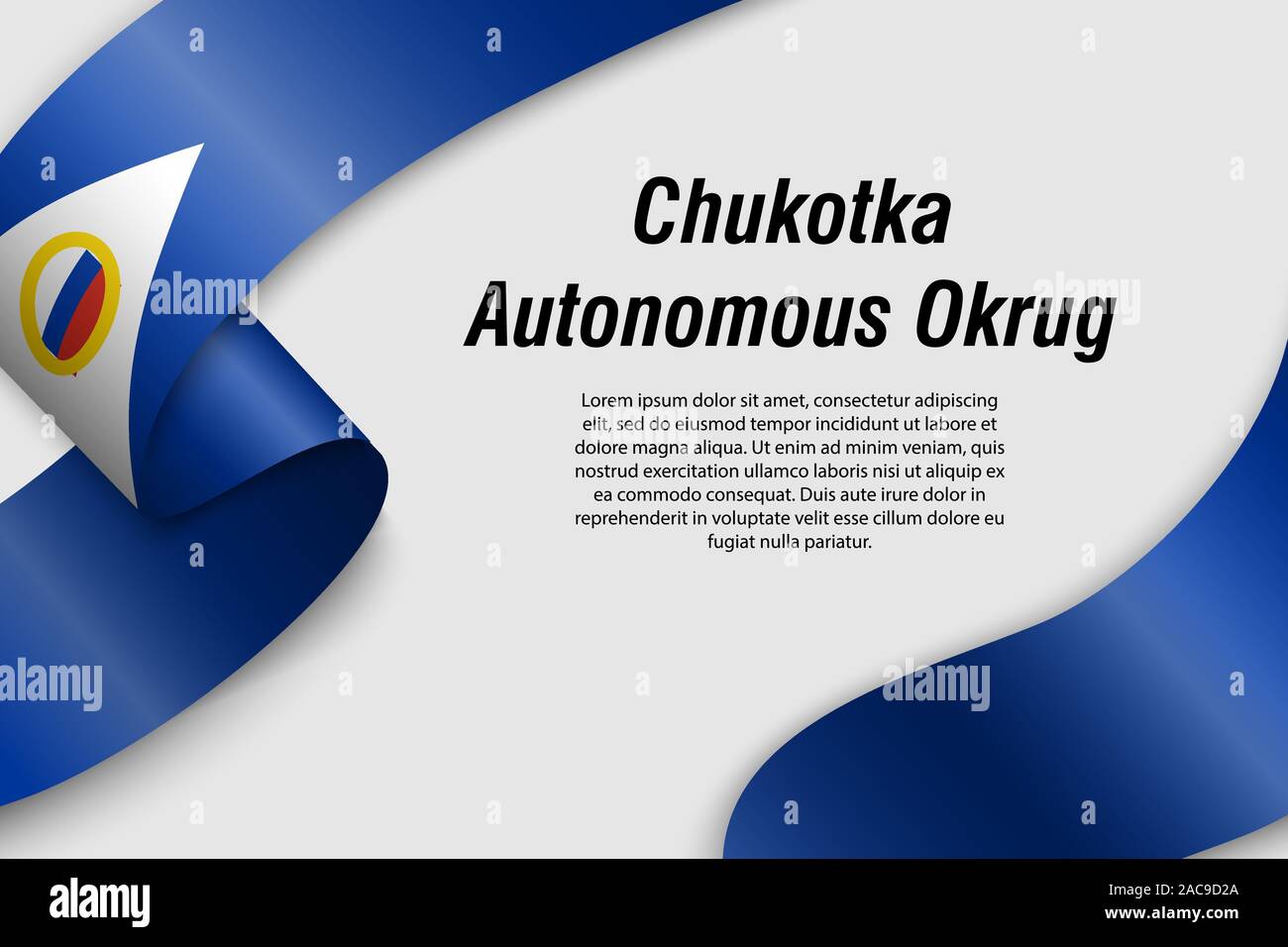 Chukotka autonomous okrug flag Stock Vector Images - Alamy