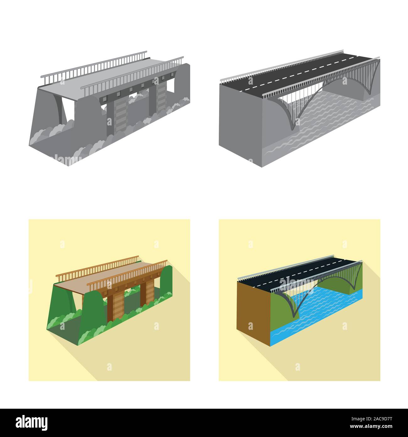 Vector illustration of connection and design symbol. Collection of ...