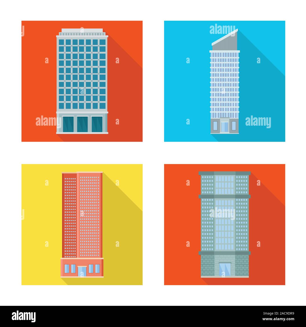 Vector illustration of municipal and center logo. Set of municipal and ...
