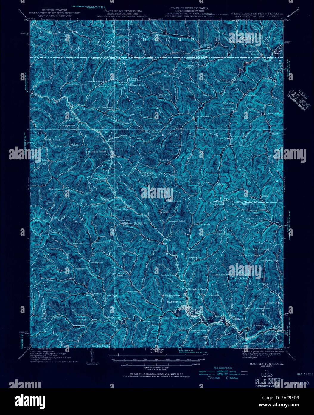 Map of mannington hi-res stock photography and images - Alamy