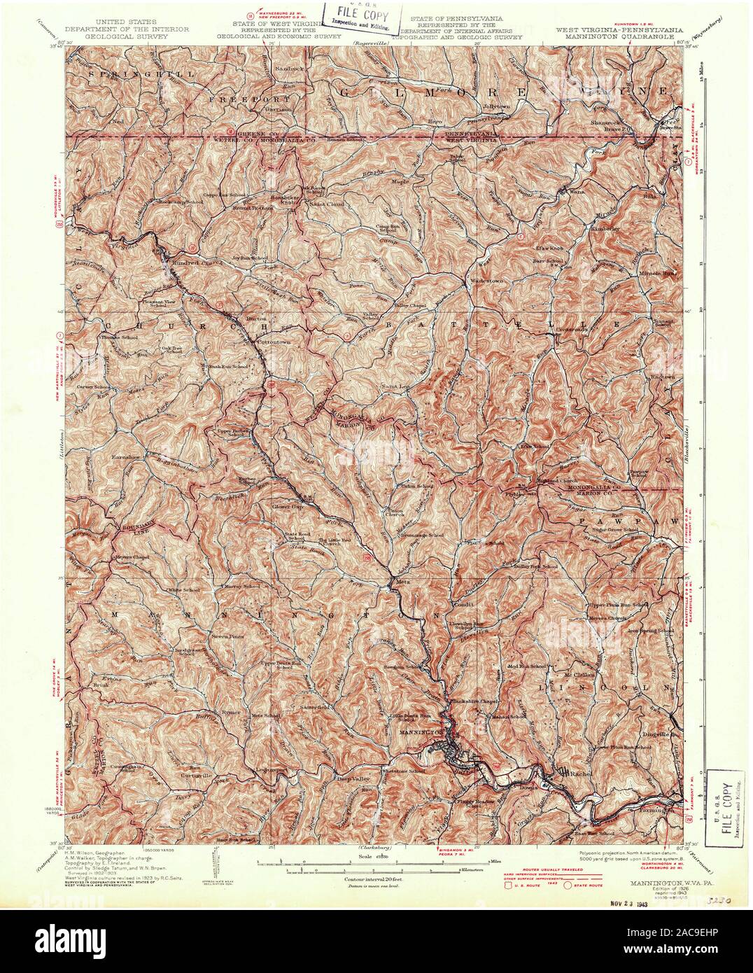 Map of mannington hi-res stock photography and images - Alamy