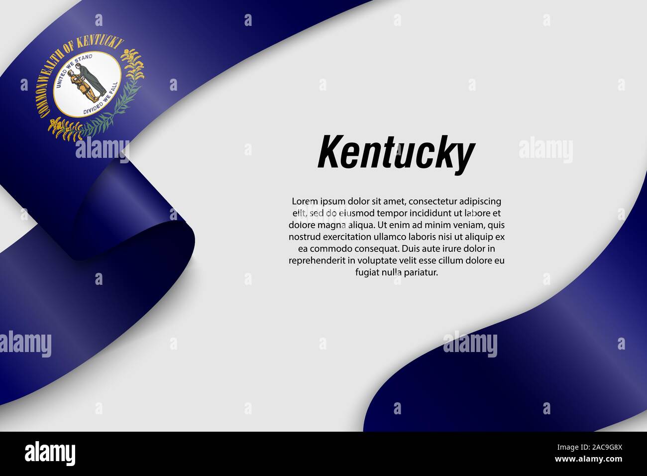 Kentucky state flag vector vectors hi-res stock photography and images ...