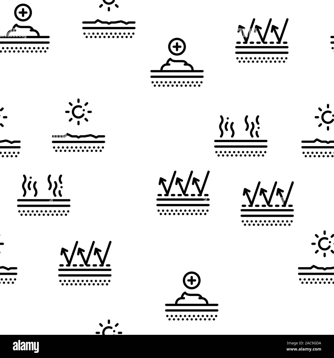 Sunscreen Seamless Pattern Vector Stock Vector Image & Art - Alamy