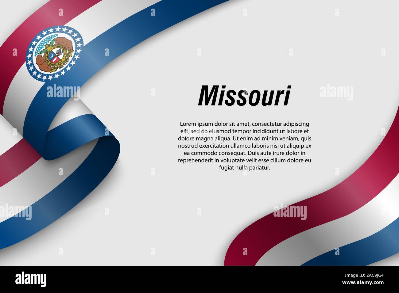 Missouri flag vector vectors hi-res stock photography and images - Alamy