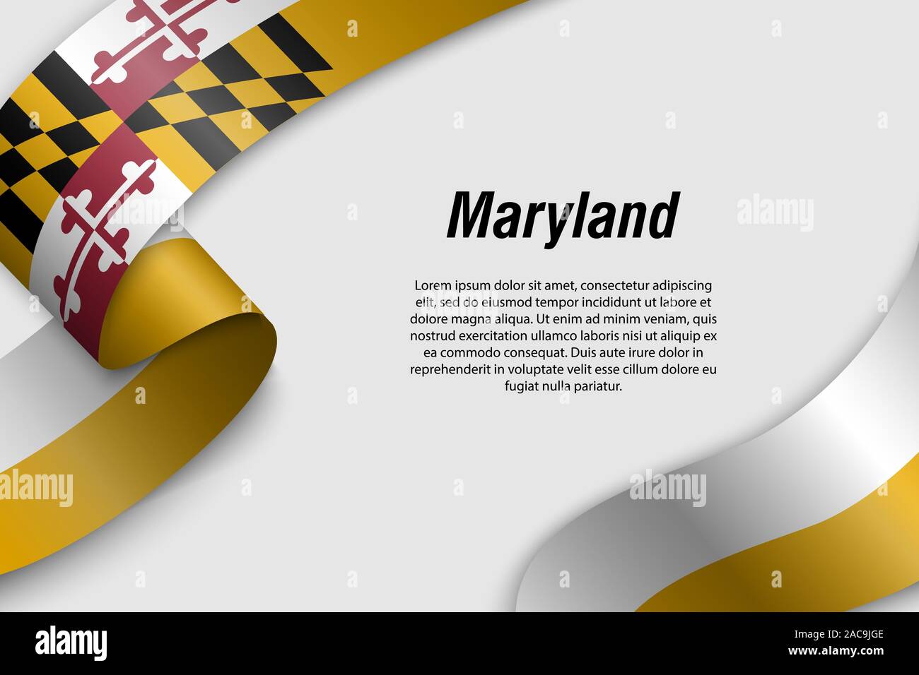 Maryland flag vector vectors hi-res stock photography and images - Alamy