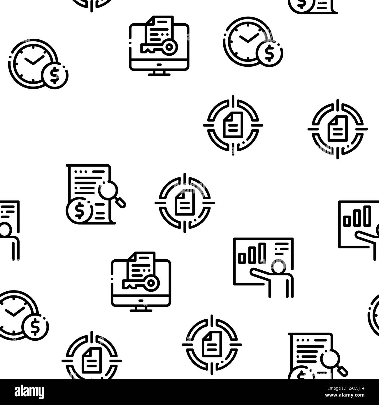 Contract Seamless Pattern Vector Stock Vector Image & Art - Alamy