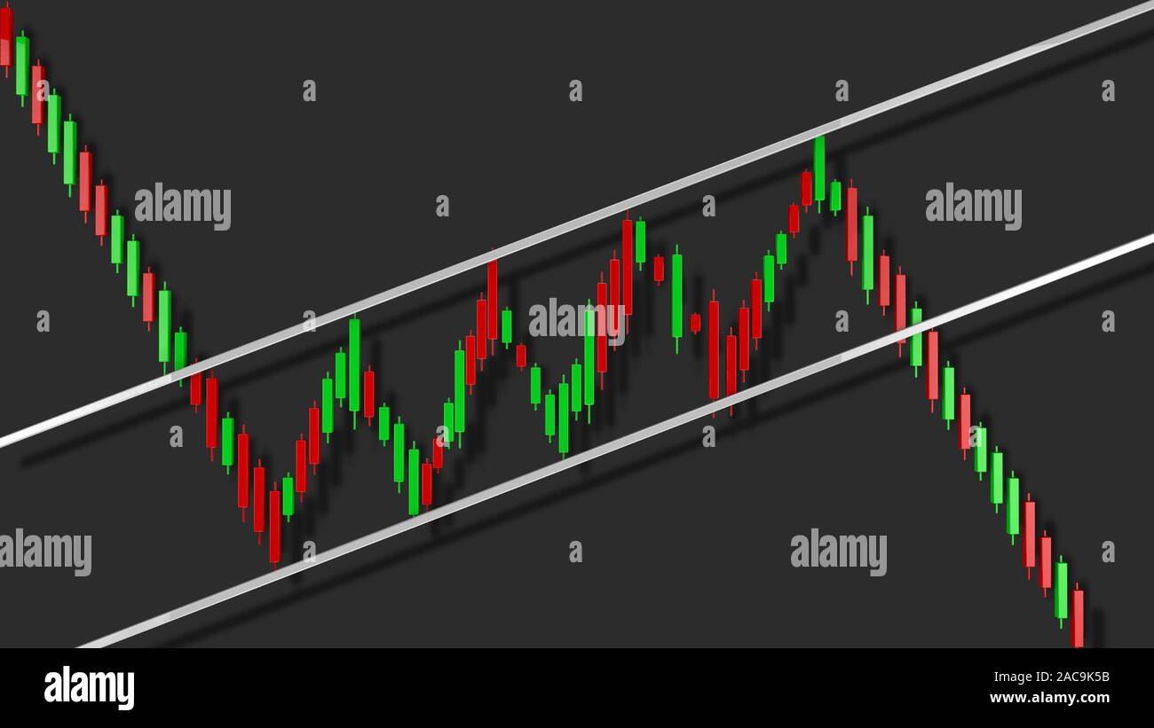 Bear Flag Stock Chart Pattern 3D Illustration Stock Photo - Alamy