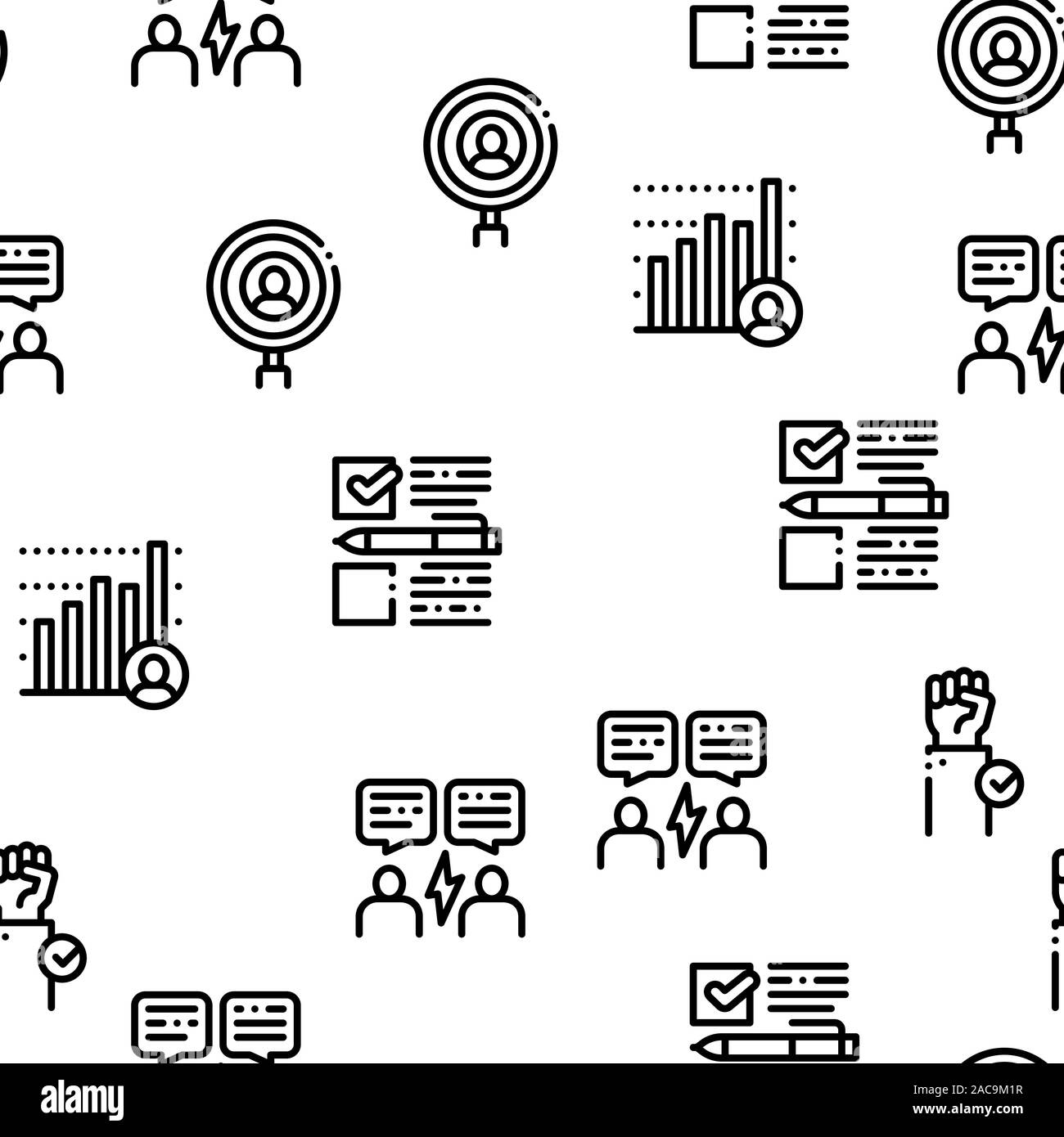 Voting And Election Seamless Pattern Vector Stock Vector Image & Art ...