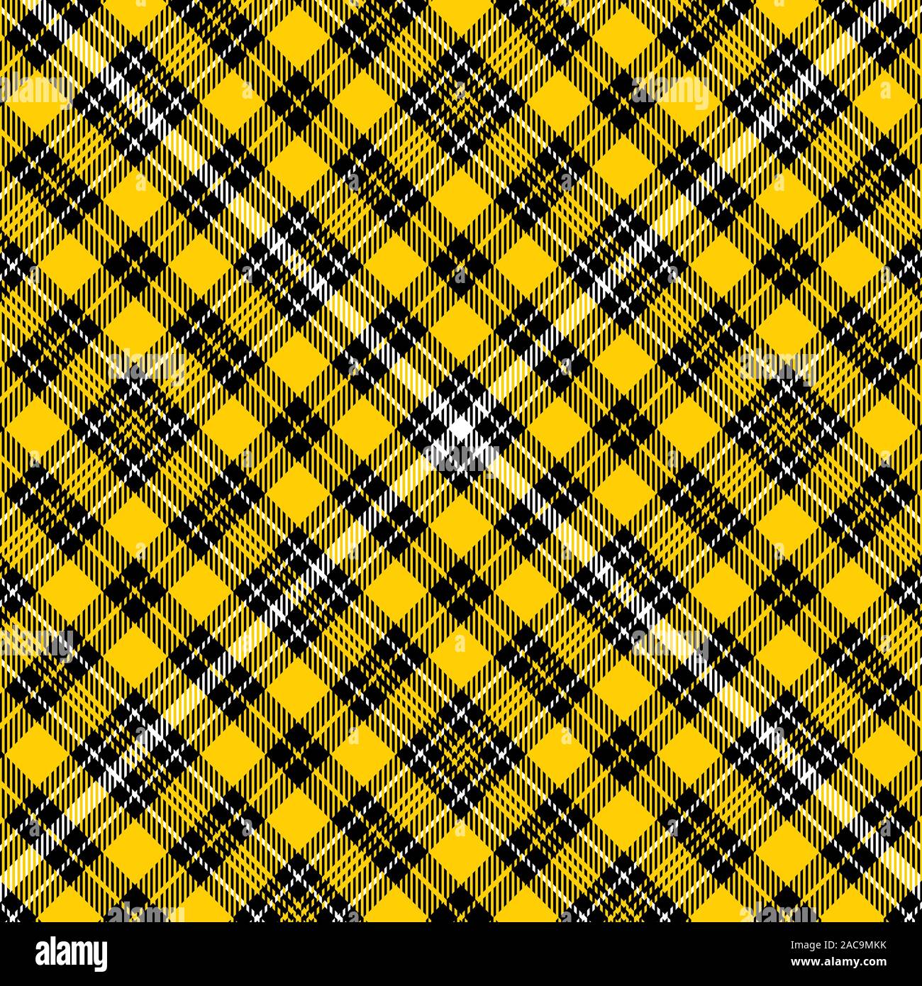 Tartan yellow and black seamless pattern. Texture for plaid ...