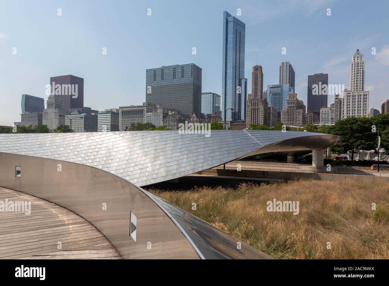 BP Pedestrian Bridge, Grant Park, The Loop, Chicago, Illinois, USA ...