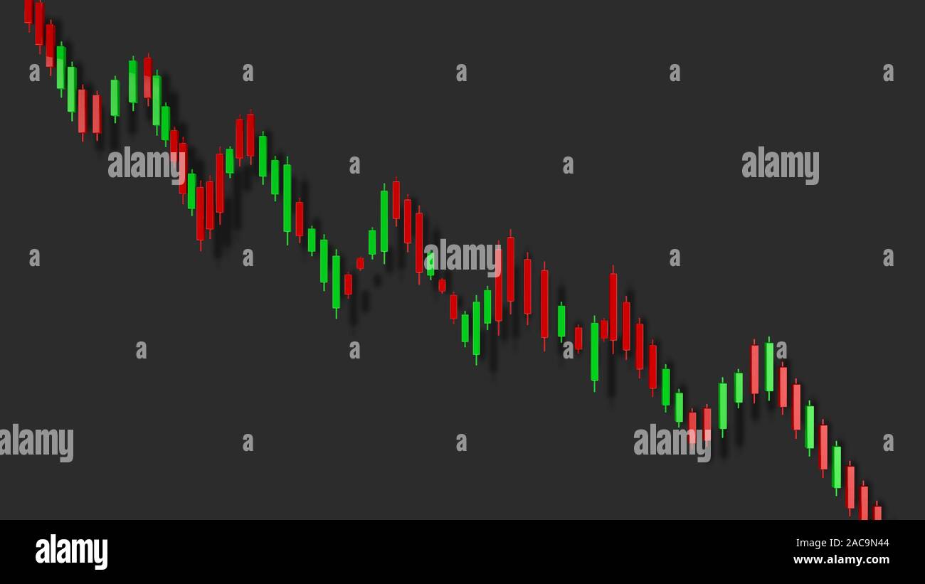 Downtrend Stock Chart 3D Illustration Stock Photo - Alamy