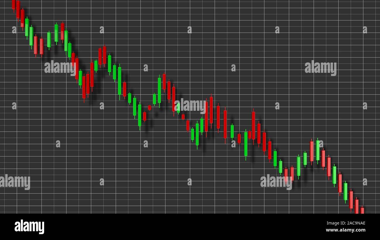 Downtrend Stock Chart 3D Illustration Stock Photo - Alamy