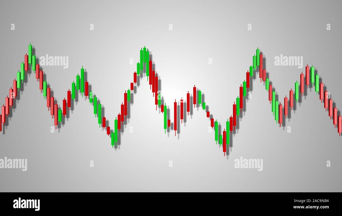 Sideways Consolidation Stock Chart 3D Illustration Stock Photo - Alamy