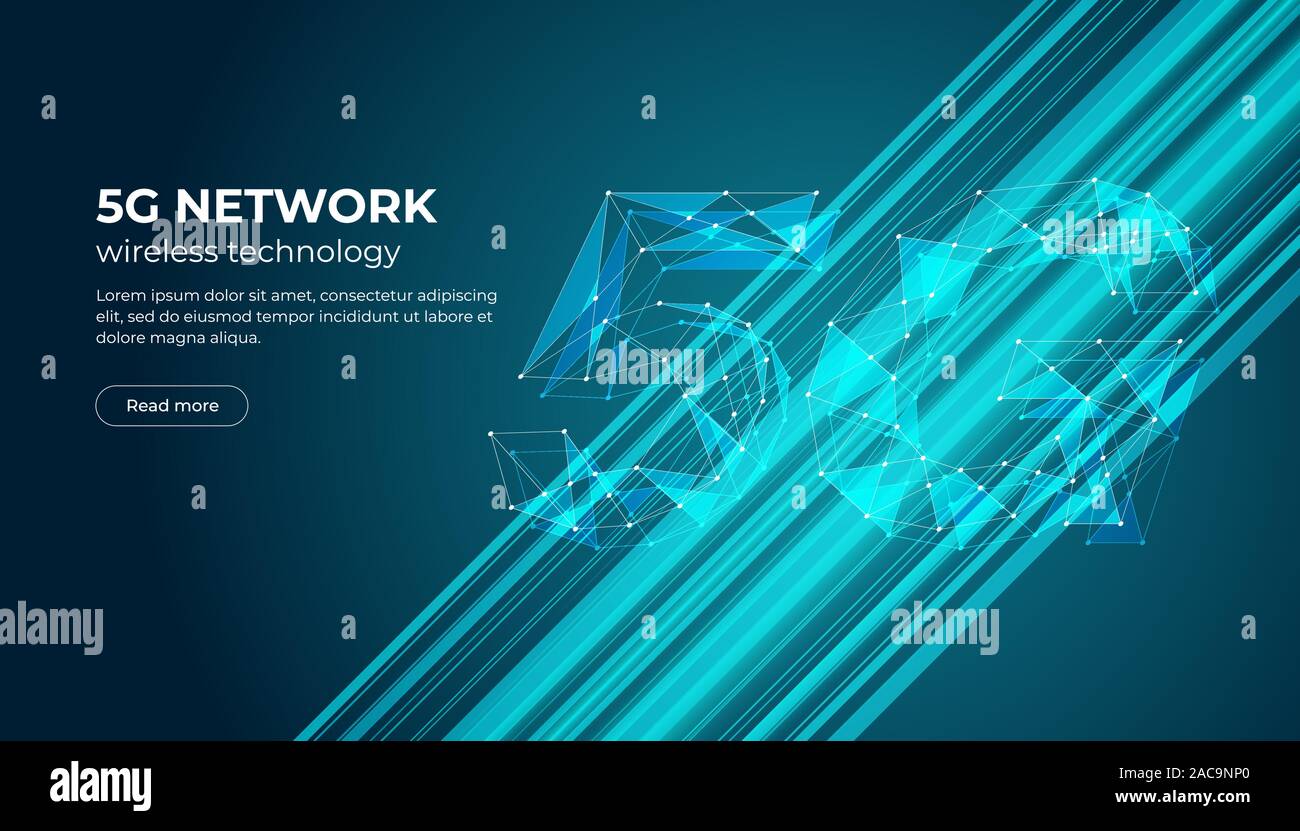 5G Speed new wireless internet wifi global connection Stock Vector ...