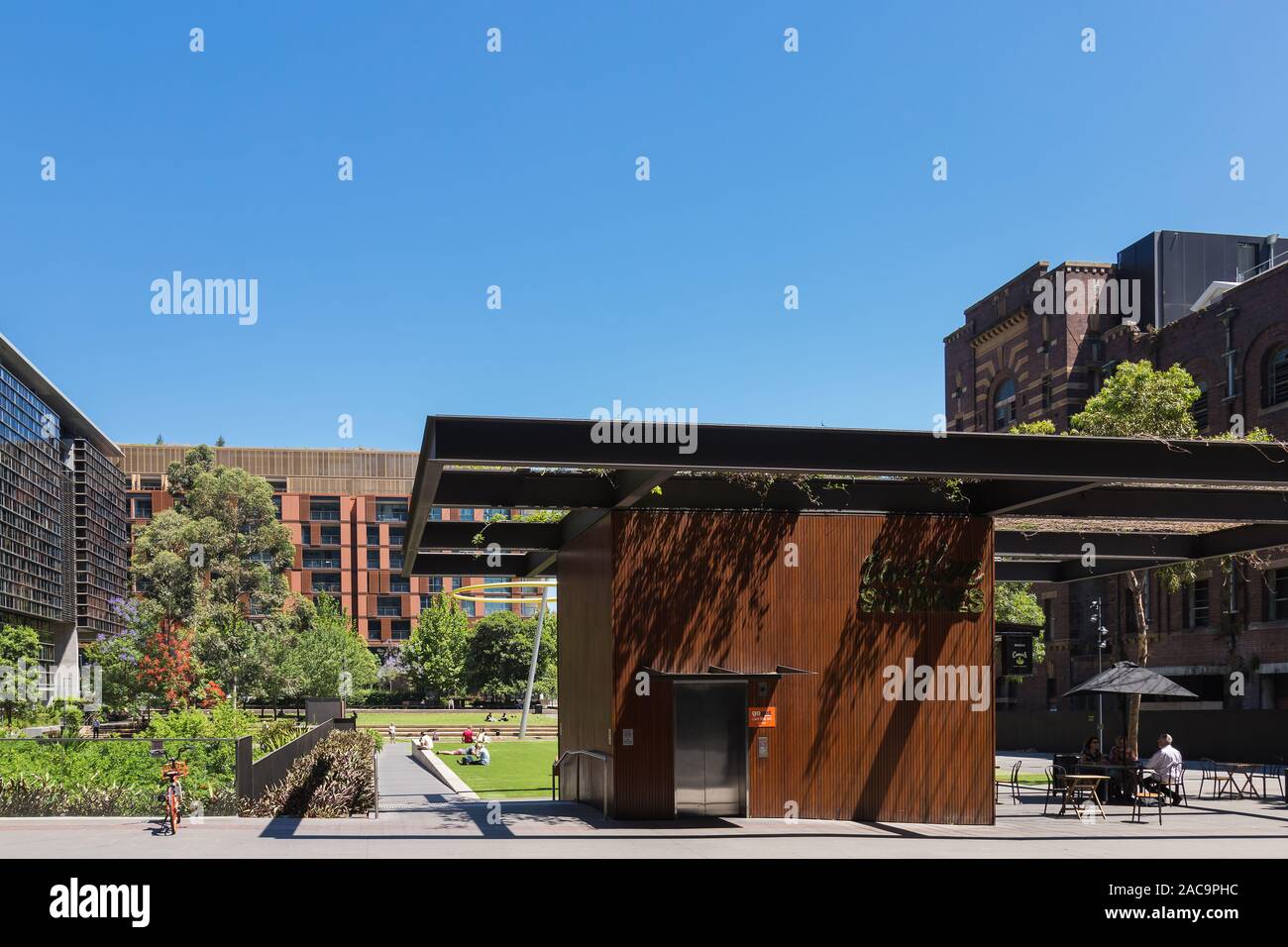 General Views showing Chippendale Green, Sydney, which is built around ...