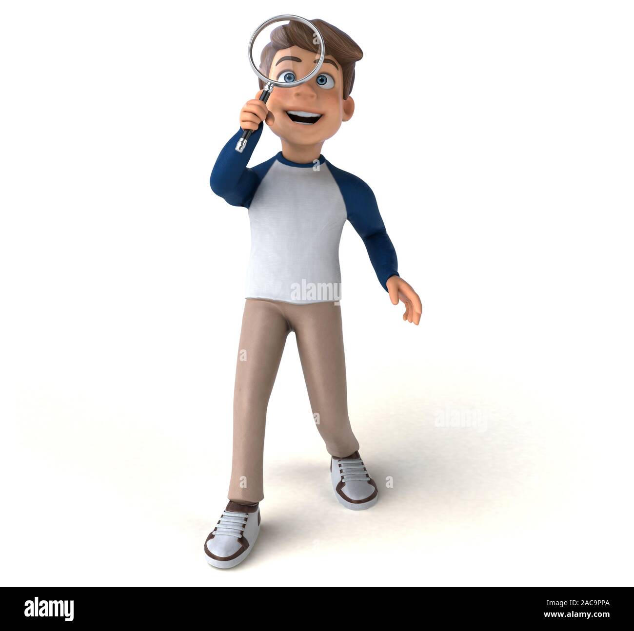 3D cartoon character fun teenager Stock Photo - Alamy