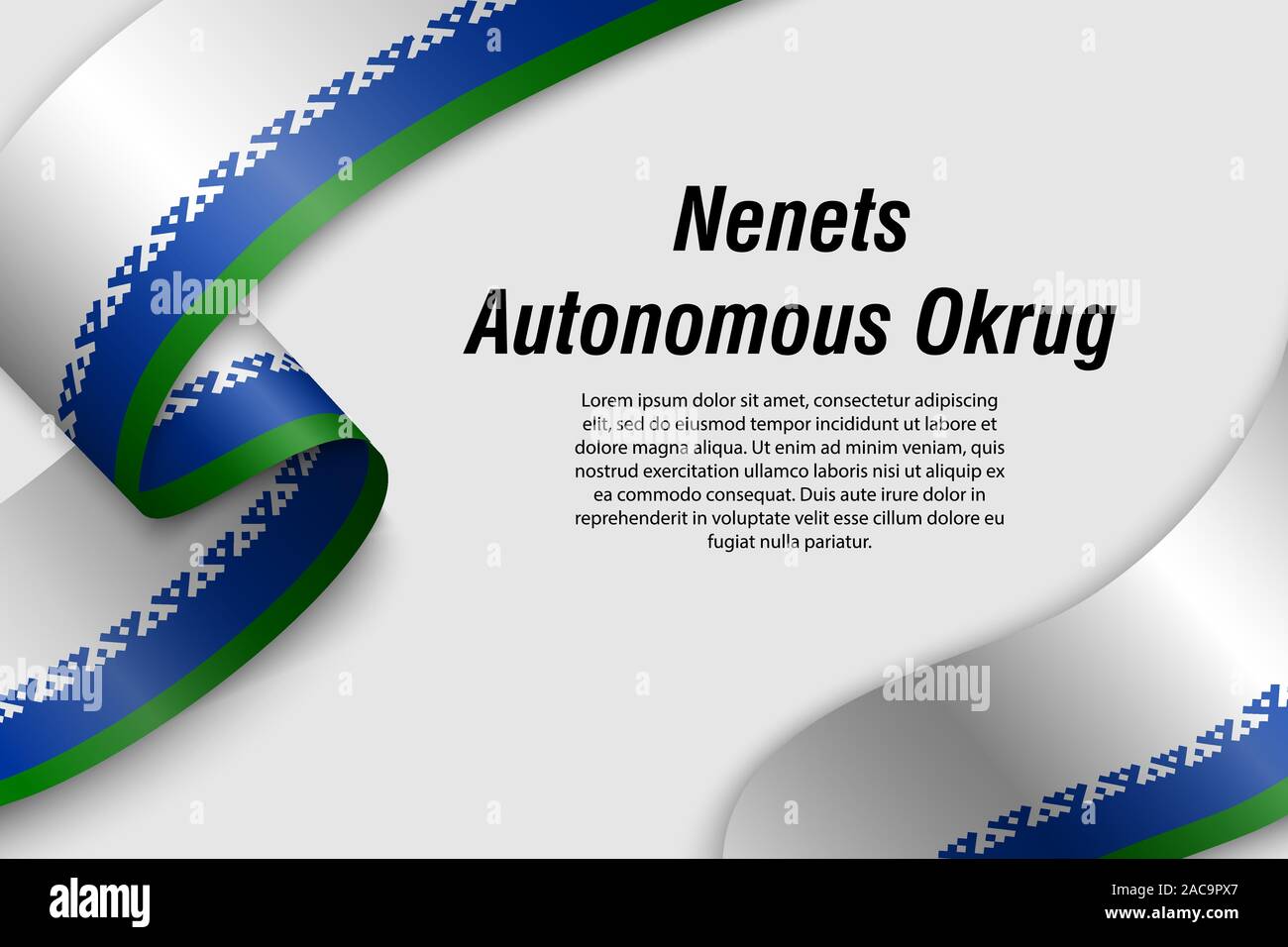 Flag of nenets autonomous okrug hi-res stock photography and images - Alamy